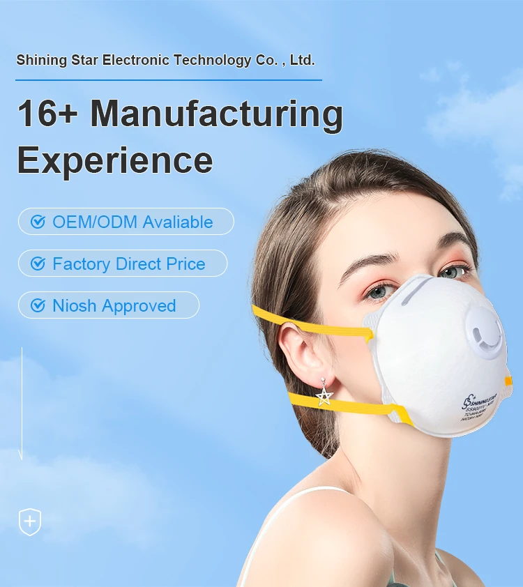 2024 Disposable Industrial Particulate Respirator N95 Valved Disposable Dust Mask - Buy N95 ...