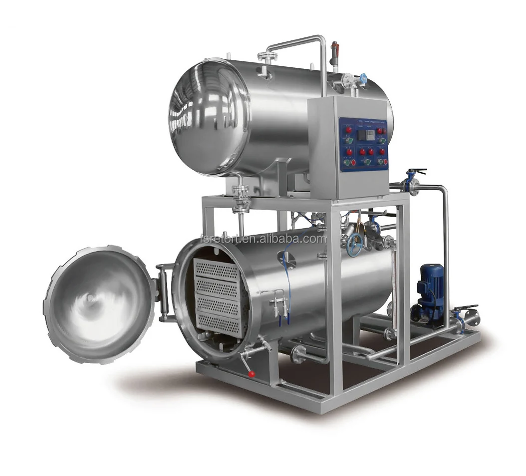 PLC Control Automatic Mini Food Retort Sterilizer Machine