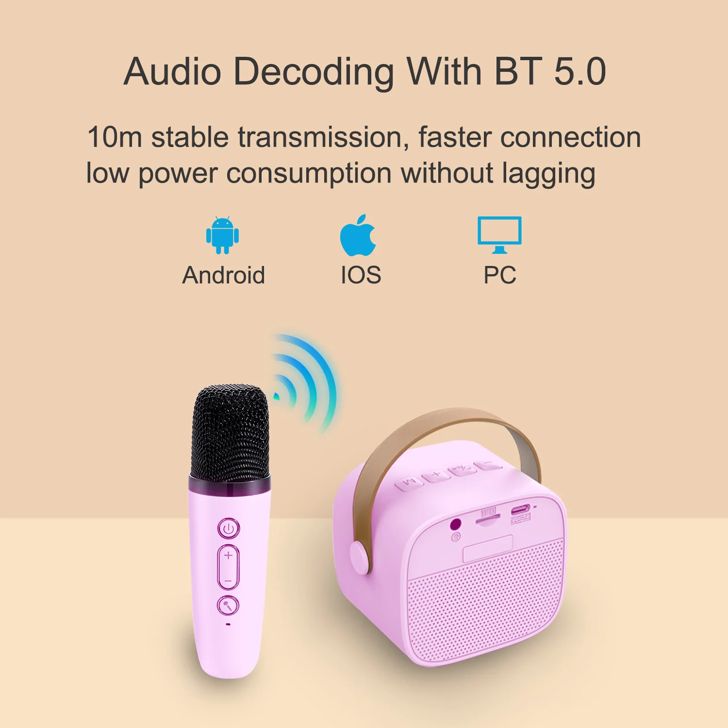 P2 Professional Wireless Microphone Speaker Handheld Microphone Karaoke ...