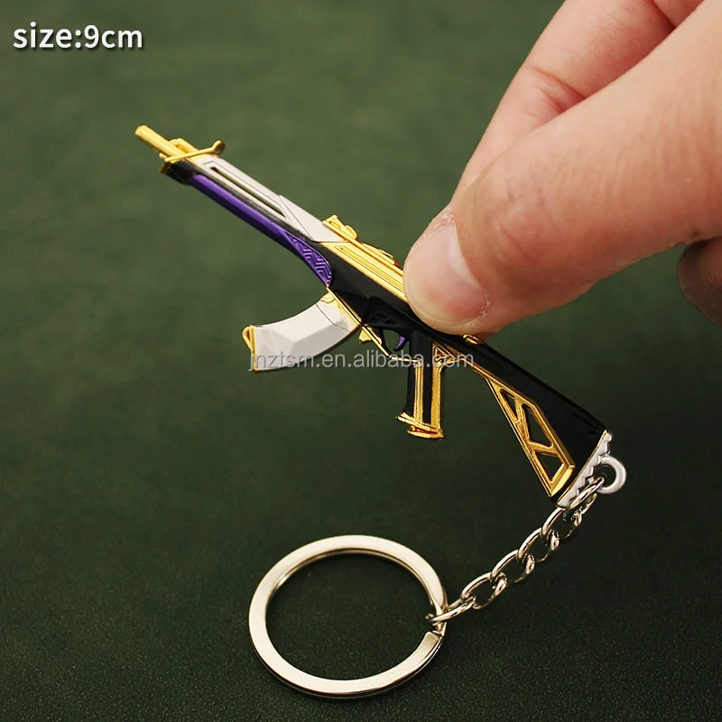 9cm Mini Metal Valorant Keychain Valorant Knife Keychains Mini Valorant ...