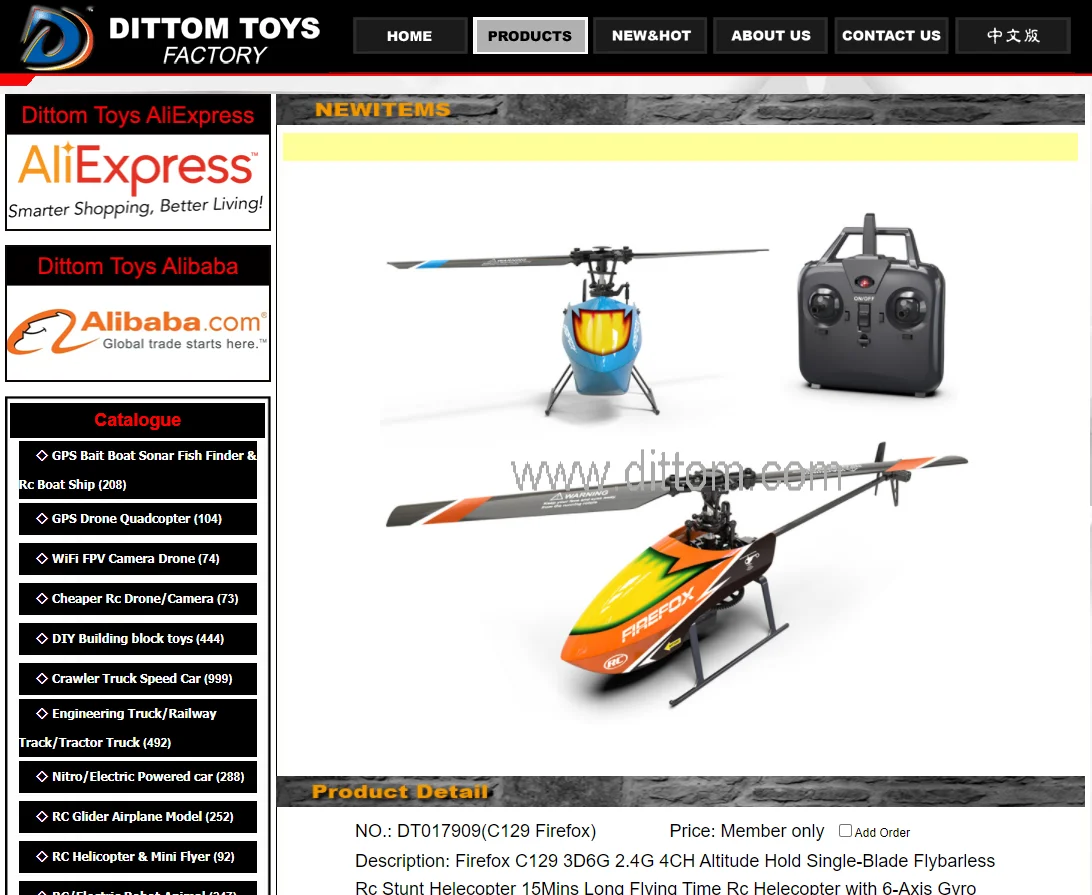 Flybarless Firefox C129 - High Stunt RC Helicopter