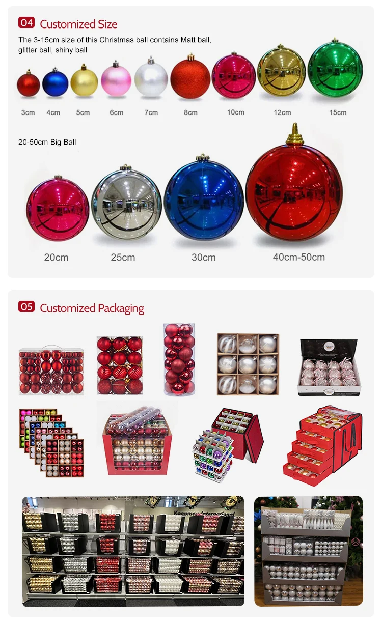 Alibaba.com: 8cm Red Promotional Plastic Ball Christmas Decoration ...
