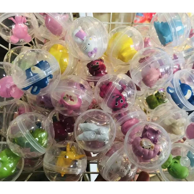 50mm Mixed Assorted Surprise Egg Capsule Mini Toy Twisted Eggs Plastic ...