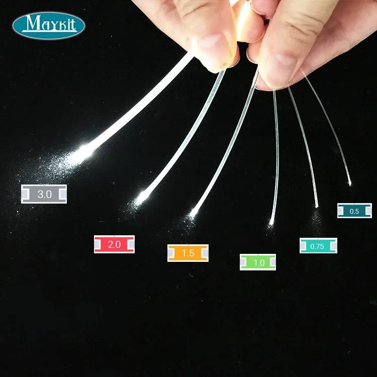 1mm End Glow Plastic Fiber Optic Light Cable - LED Lighting for Car ...