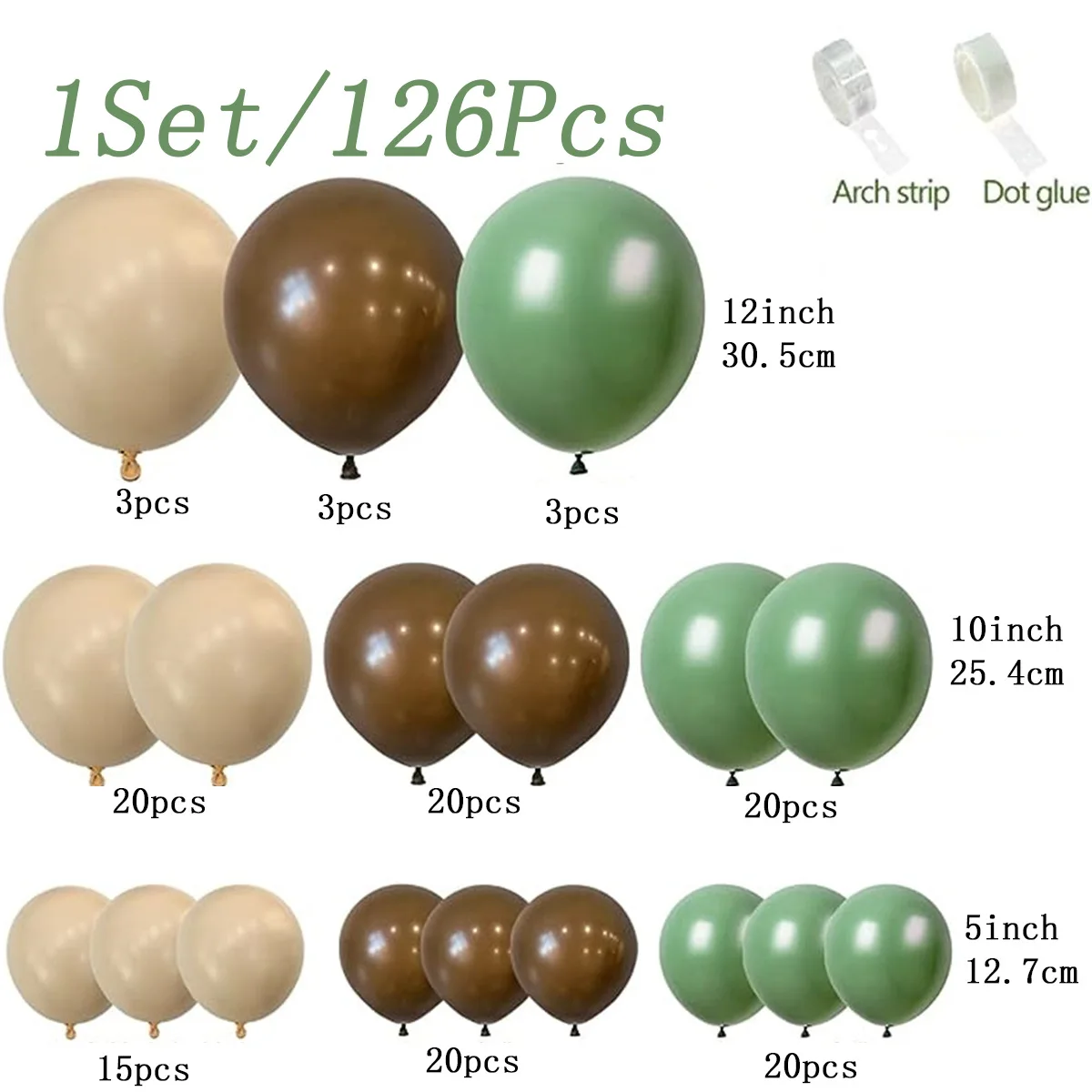 Forest Green Series Balloon Zoo Amusement Park Scene Decoration Balloon ...
