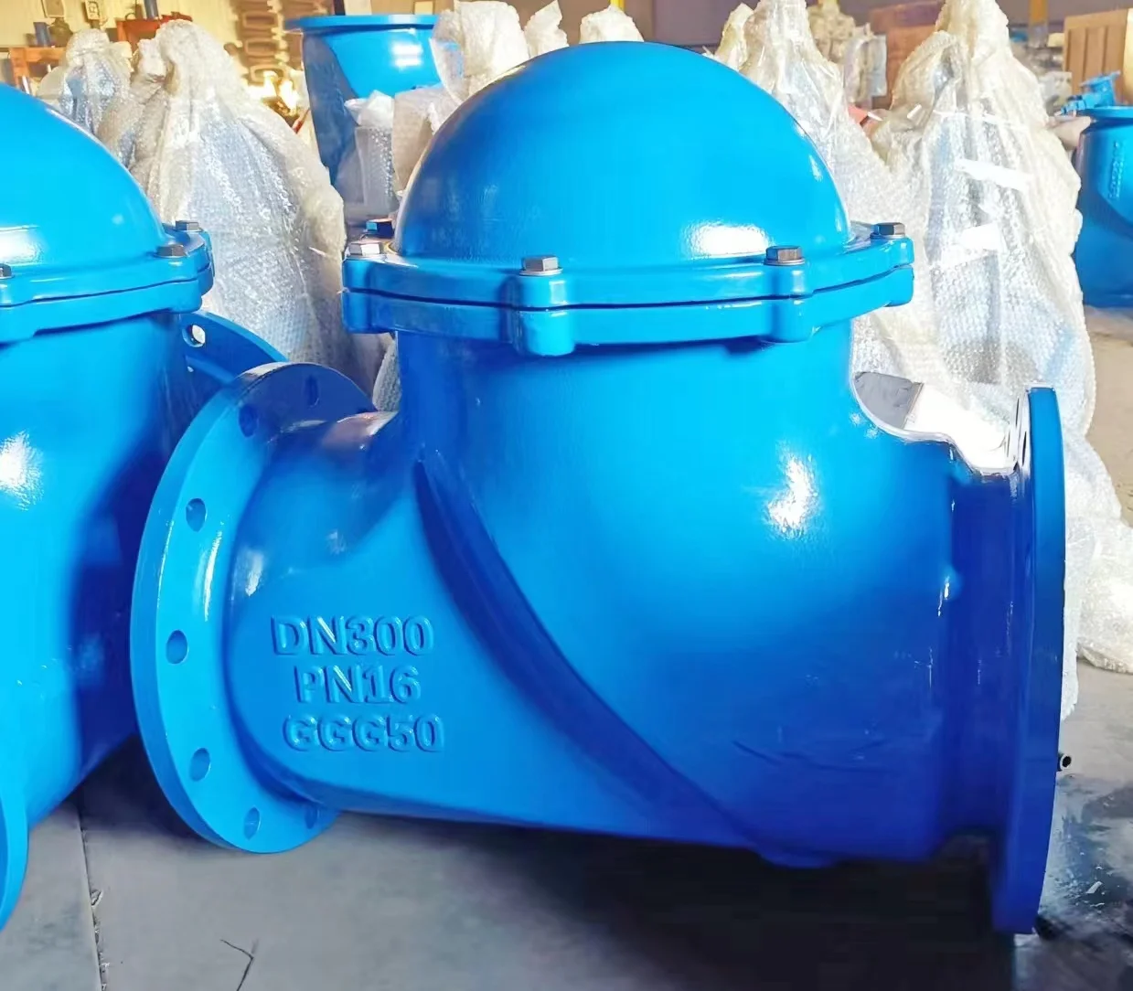 Ductile Iron Flanged End Non Return Ball Type Check Valve DN300