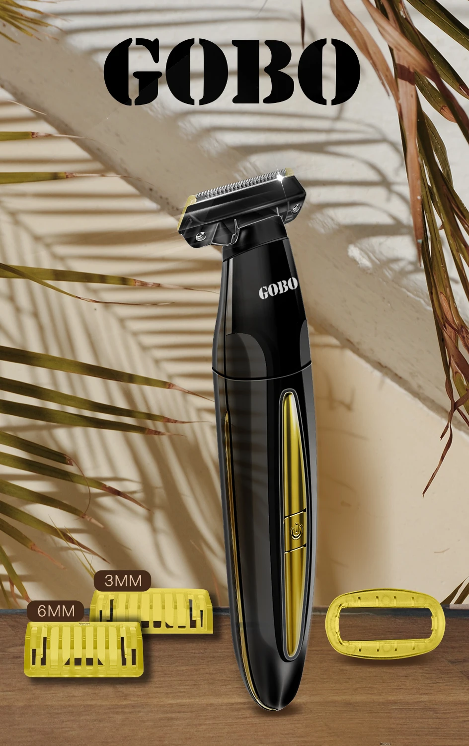 GB-G7 Titanium Rechargeable Beard Body Razor Trims Edges Shaves Grooms ...