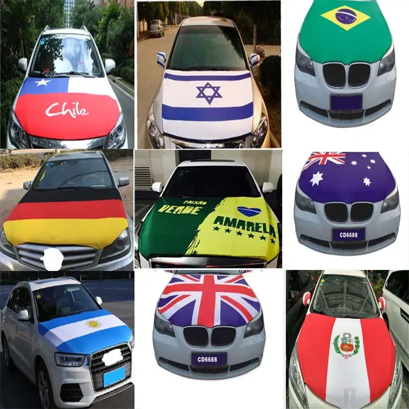 Custom Spandex Palestine Car Hood Cover Flag - Cheap Promotional