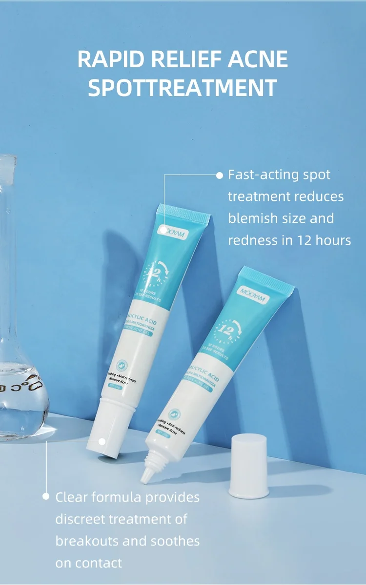 Salicylic Acid Acne Gel for Pimple Scar Removal - Shrink Pores & Smooth ...