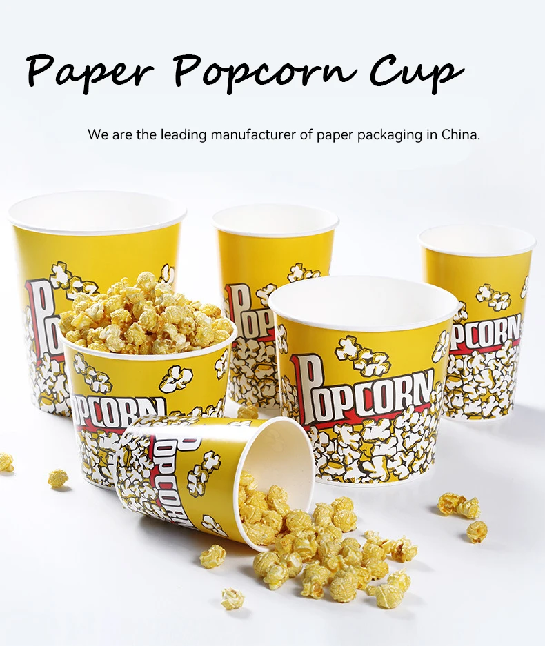 Emballage Alimentaire Custom Printed Paper Popcorn Cups Bucket| Alibaba.com