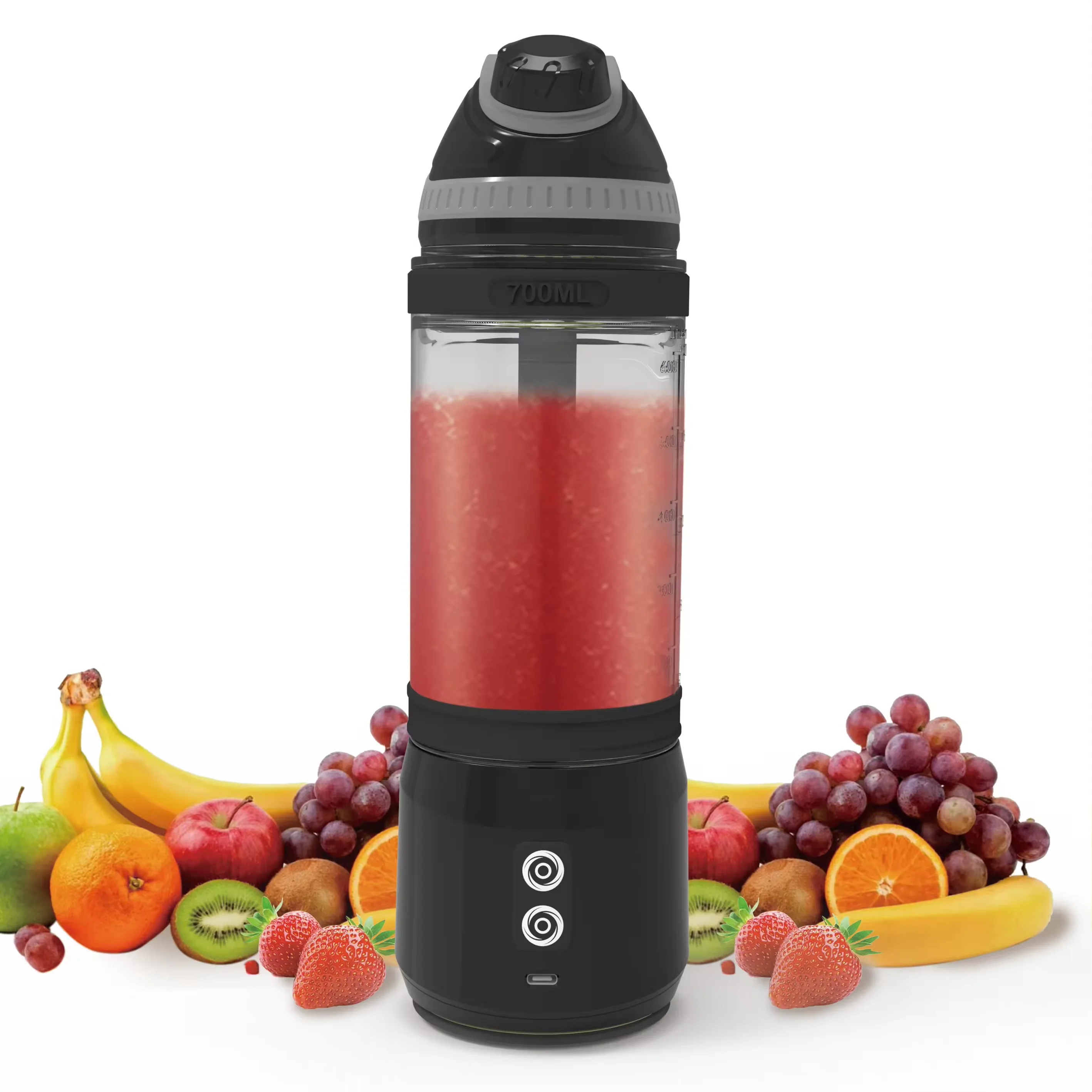 New Arrive 700ml Smoothie Blender Shaker Bottle Powerful Mini Fruit ...