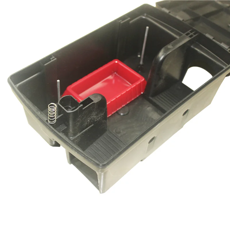 Plastic Mice Rodent Box Black Lockable Mouse Rat Bait Station Trap With ...