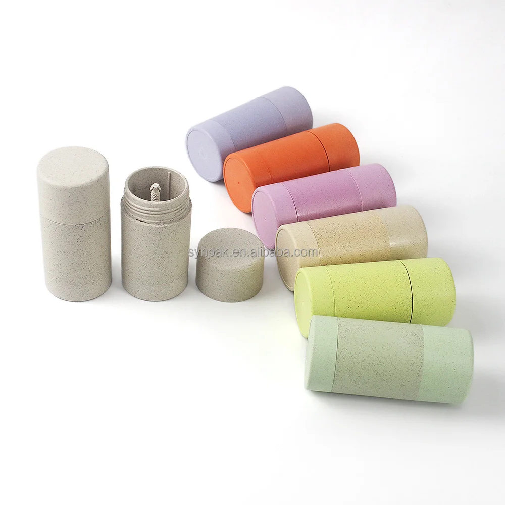 75ml Custom Empty Biodegradable Wheat Straw Pcr Twist Up Deodorant ...