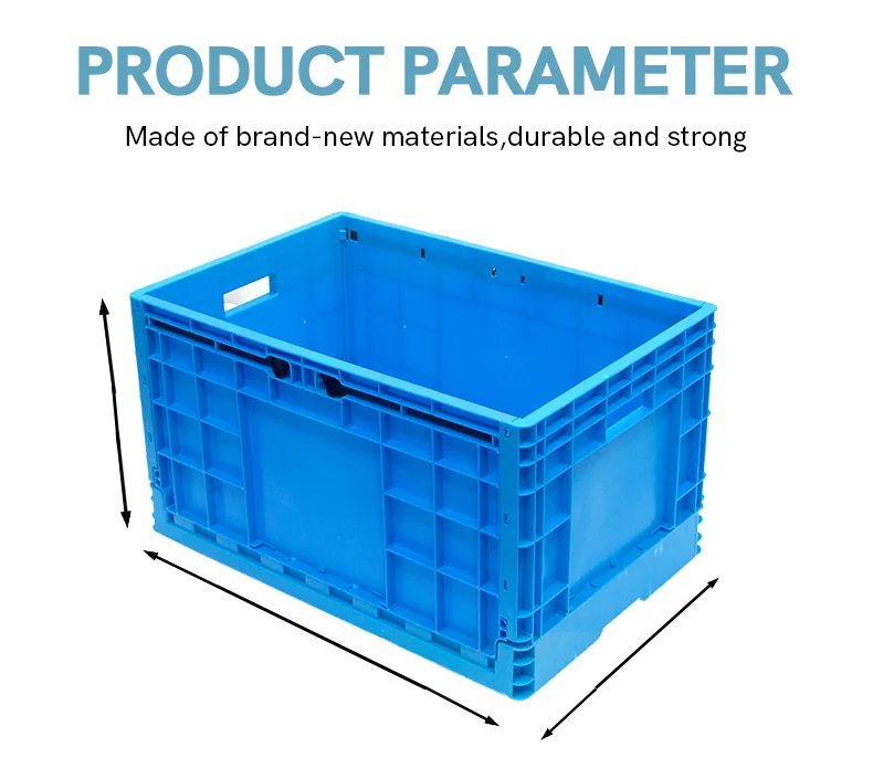 Hot Sale 600*400*230mm Foldable Plastic Crate Pp Material Plastic Box ...