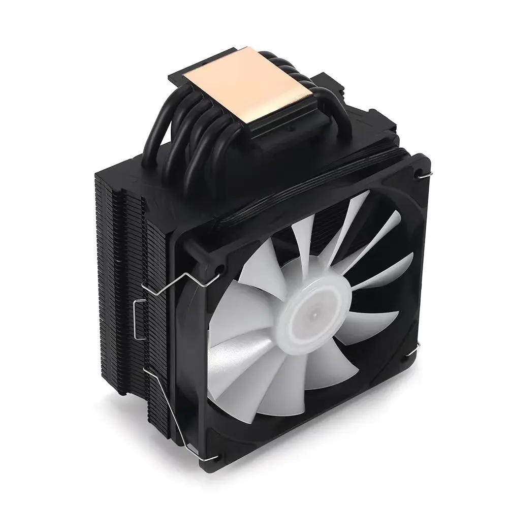 6 Heat Pipes Cpu Cooler Argb 120mm Pwm 4 Pin Quiet Pc Radiator Rgb ...
