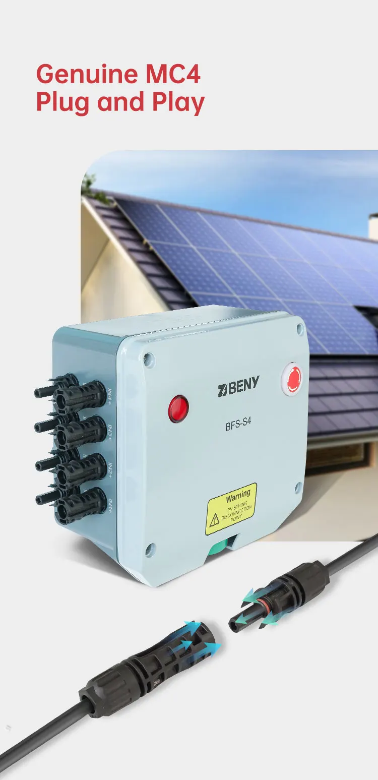 Firefighter Safety Switch for Solar Building 1000V 1500V