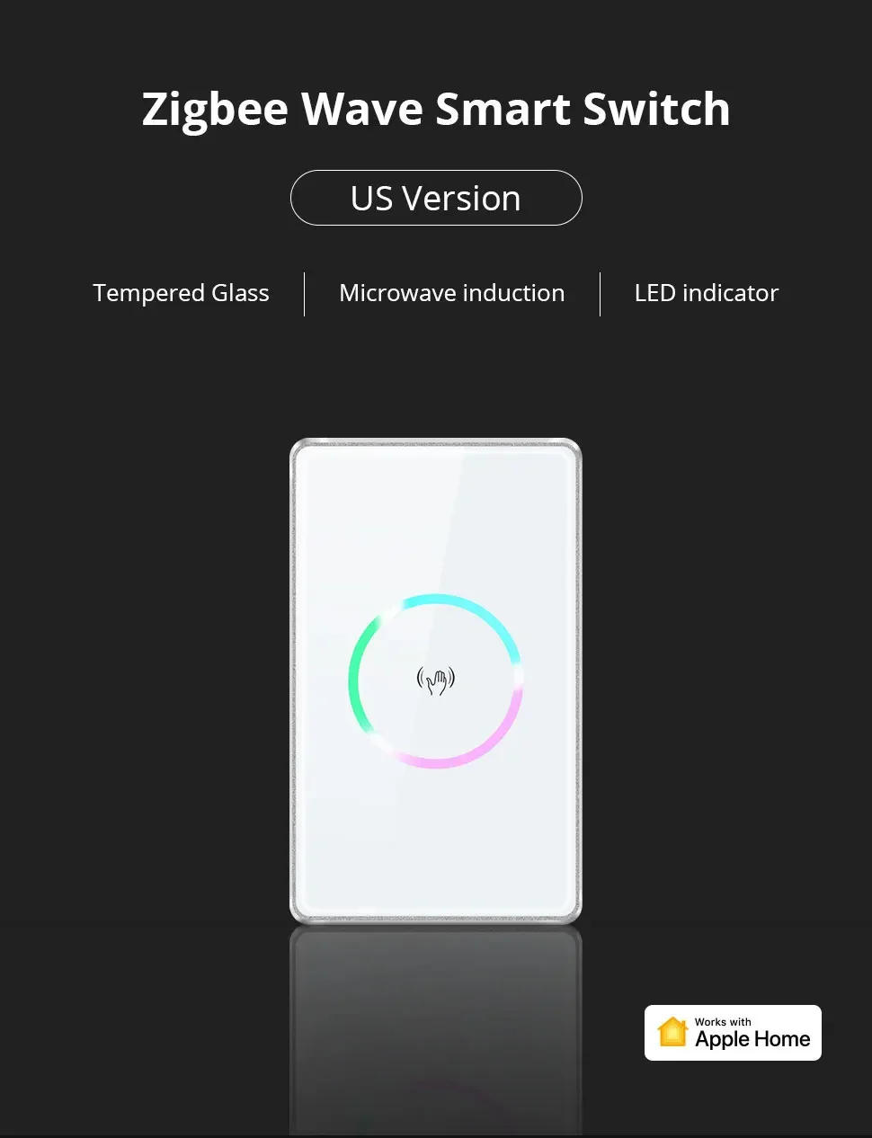 Zemismart Zigbee Smart Infrared Sensor Wave Switch Us Wall Light ...