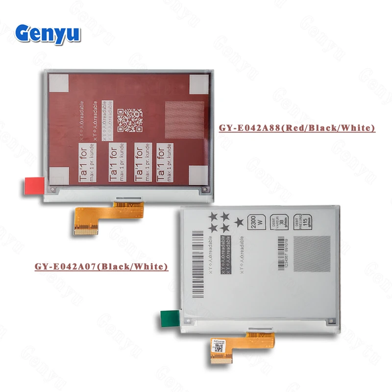 Black White 24 Pins Socket FPC 3/4 Lines SPI E-Paper Display E-Ink 4.2 Inch