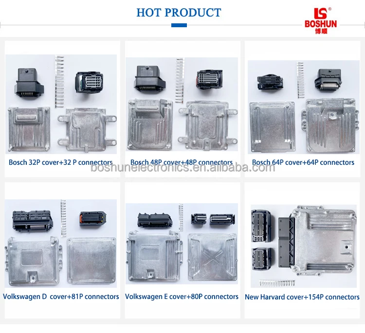 Automotive ECU Aluminum Enclosure Box for 80 Pins Connector