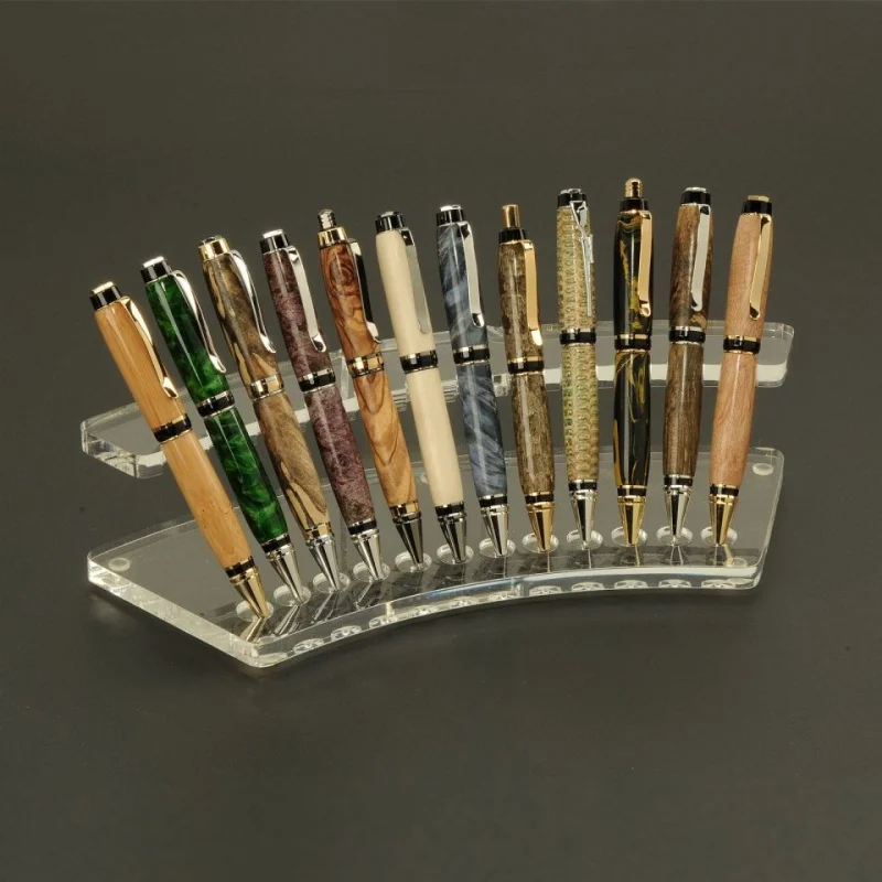 Lucite Block Cuticle Oil Pen Stand Clear Acrylic Pencil Pen Retail ...