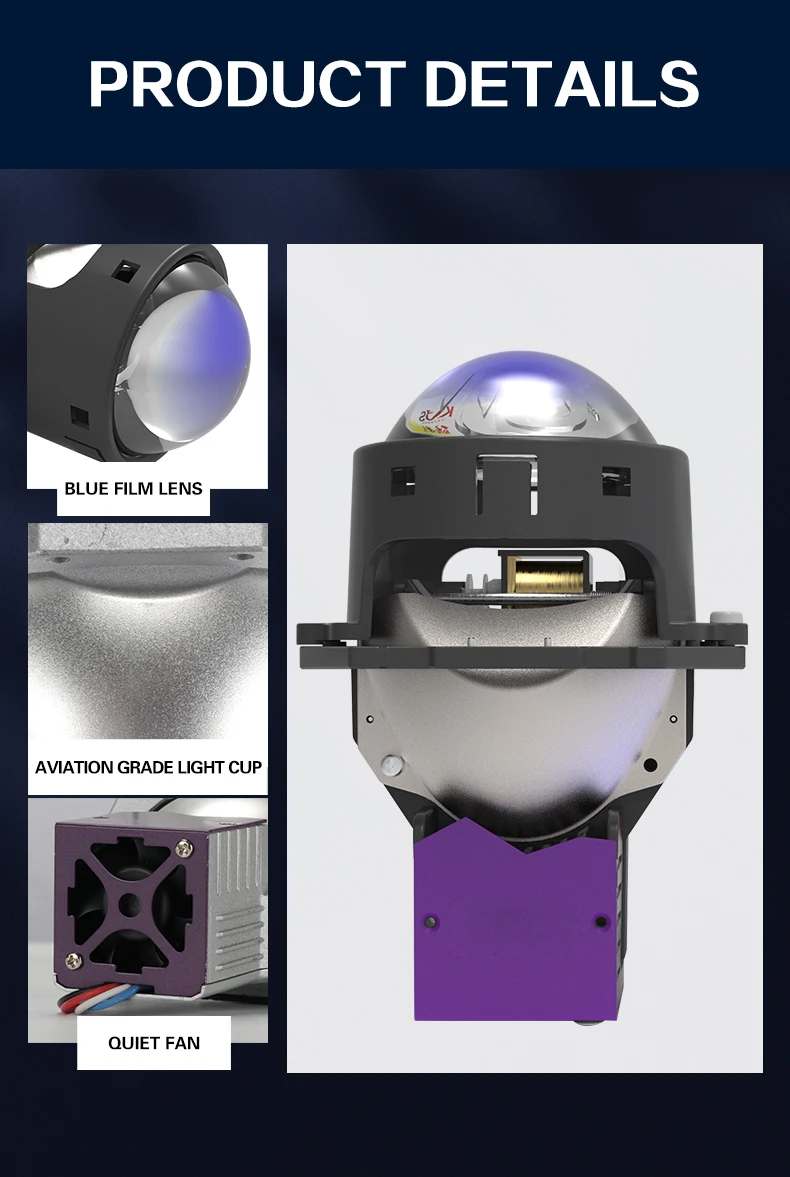 Top Quality High Brightness Dual Beam Direct Led Bifocal Projector Lens ...