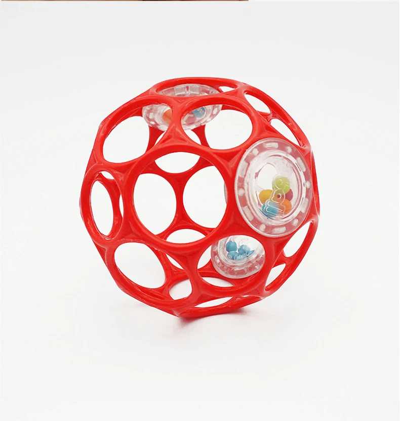Color Large Rattles Ball Baby Intelligence Development Grasping Hand ...