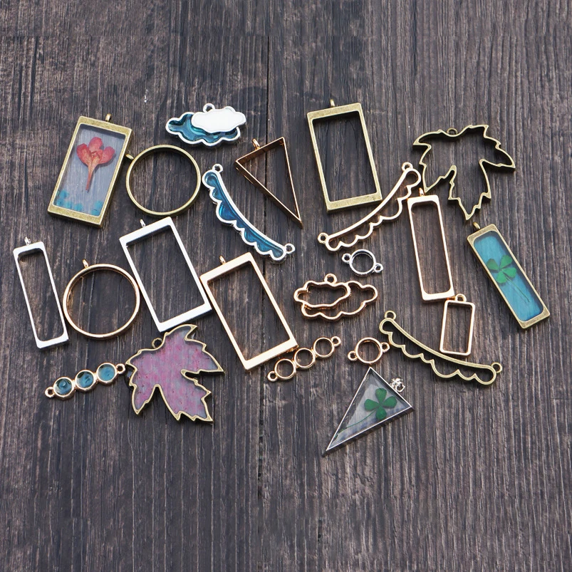 Border Mold Bronze Kc Gold Rhodium Geometric Hollow Metal Frame Bezel ...