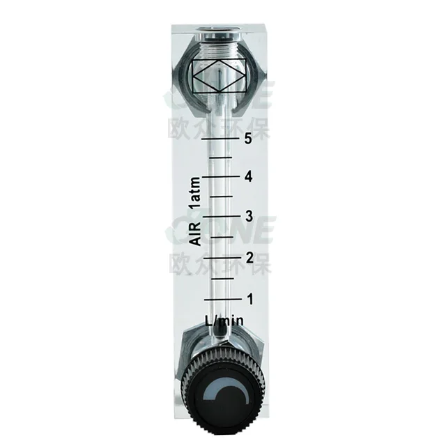 Long Service Life1-20L/min Gas Rota Flow Meter With Adjustable Valve ...