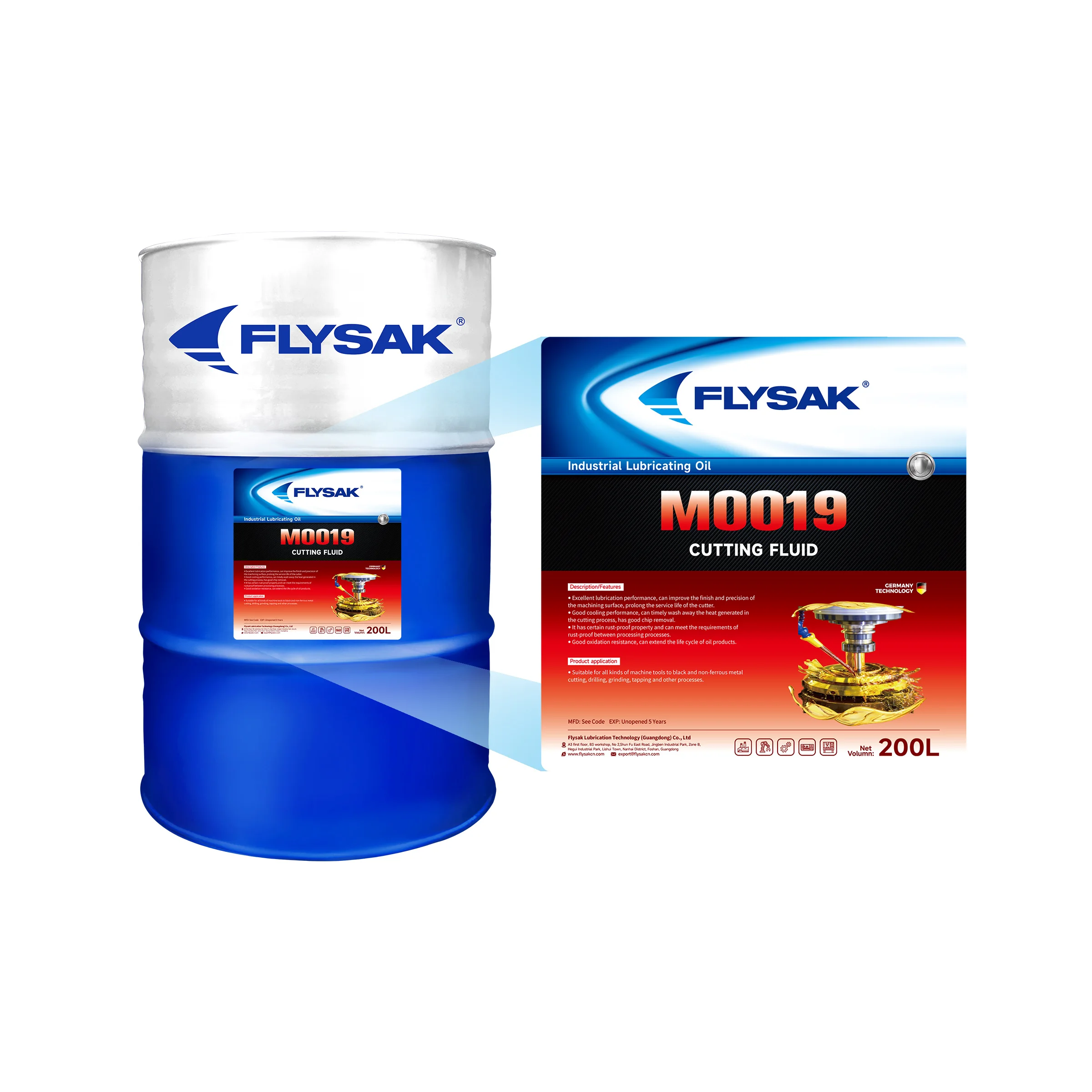 China Manufacturer FLYSAK High Quality M0019 Cutting Fluid Suitable for ...