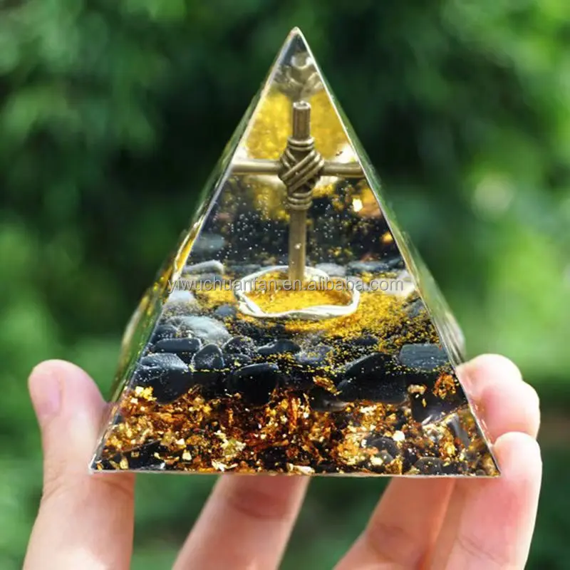 Crystal Stone Eight Diagrams Pyramid Crystal Healing Energy Cross ...
