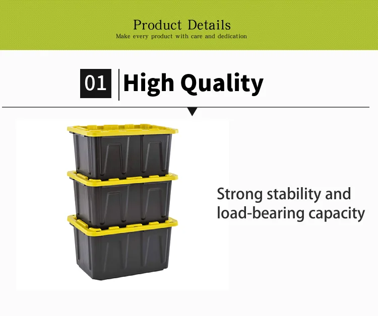 Heavy Duty 27 Gallon Storage BIN Tote - Durable & Spacious