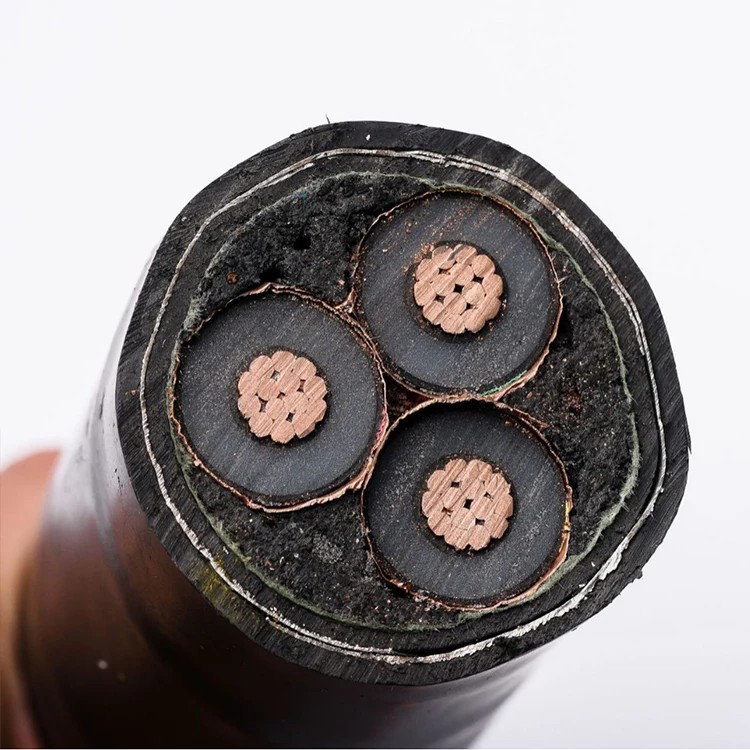 15kv Medium Voltage XLPE Insulation Shielded Two Steel Straps Armored ...