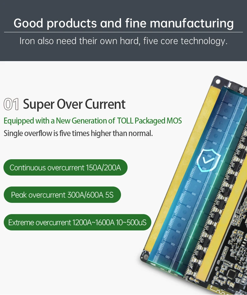 BMS 6s 60V 150A 200A Automatic Identify BMS with UART NTC