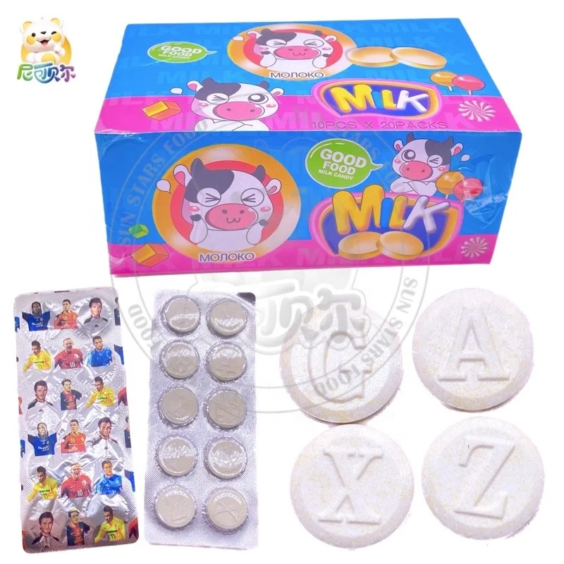 Blister Milk Flavor Dextrose Pressed Tablet Candy Confectionery Dry ...