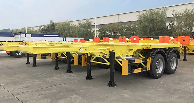 20ft Container Skeletal Intermodal Chassis Truck Trailer For Sale In ...