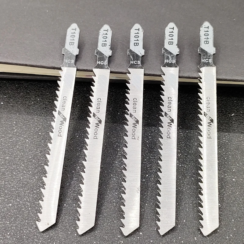 5pcs/set Hcs 10t Jig Saw Blades T101b For Fast Clean Cutting 2.5 Mm ...