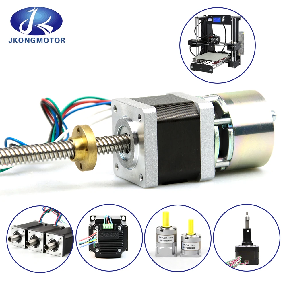 jkongmotor bipolar nema 8 step motor dual shaft 12v DC stepping motor 2 ...