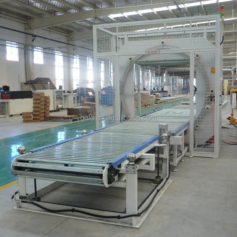 Horizontal Orbital Wood Door Wrapper Stretch Wrapping Packaging Machine ...