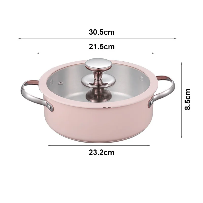 Custom Wholesale Pink Stainless Steel 304 Kitchenware Induction ...