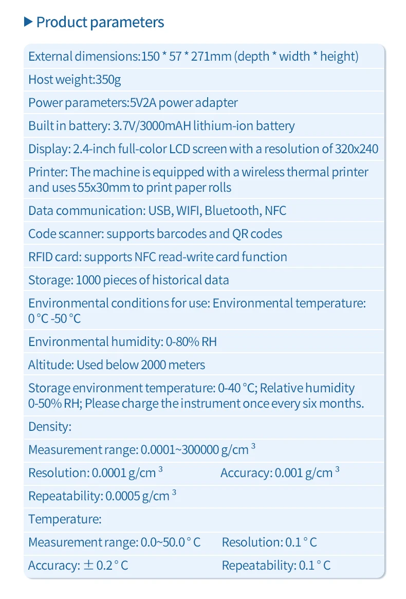 Yunyi Portable Handheld Liquid Density Meter Measuring Instrument For ...