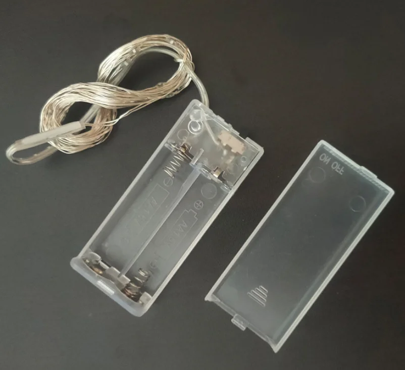1m 2m 3m 5m 10m 2aa 3aa Battery Box Copper Fairy String Lights Craft ...