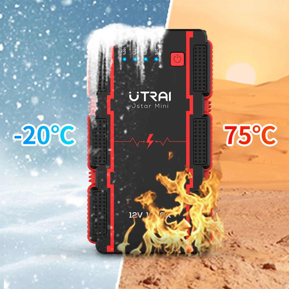 Utrai Car Portable Jump Starter Power Bank 1000A Peak Current LED Light Jumpstart Booster Starting Device for Car Engine Alibaba