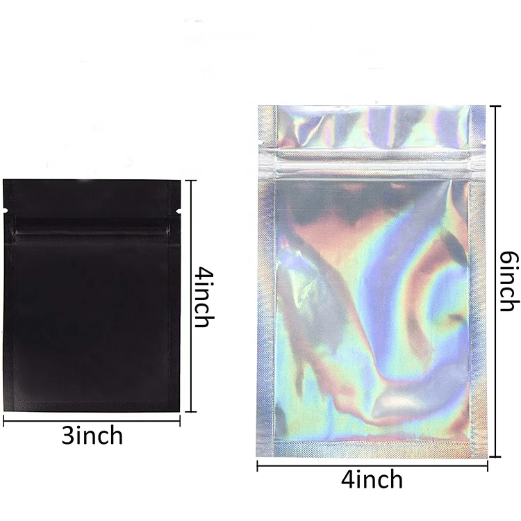 Custom Print Mylar Pouch Flat Small Sachet Tablets Capsule Pills ...