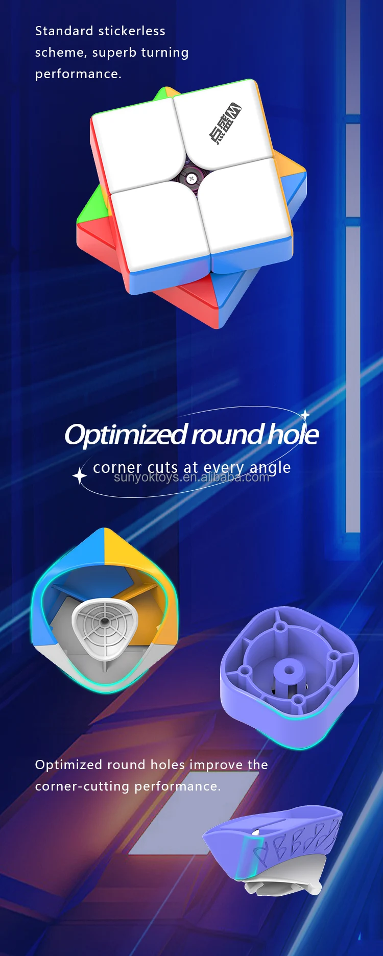 Diansheng Googol 9CM Magnetic 2x2 Speed Cube - Fun & Challenge