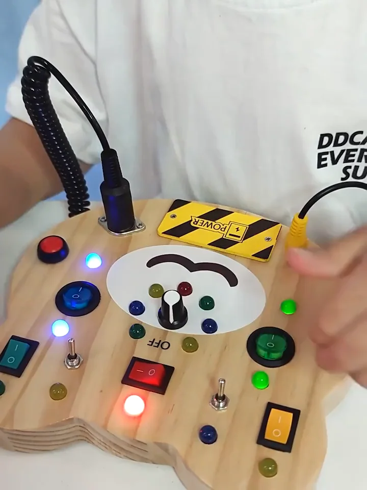 Kids Education Toys Electronic Led Button Switch Sensory Toy Baby ...