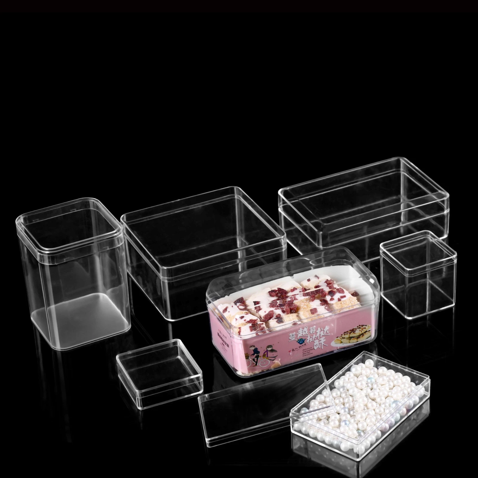 Different Display Acrylic Box Storage square Plastic Boxes| Alibaba.com