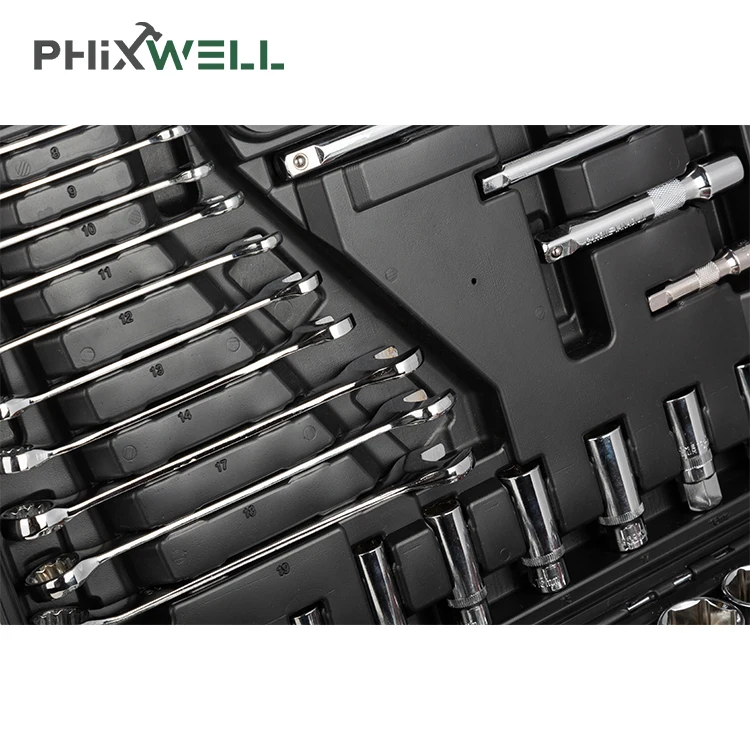 121pcs Professional Complete Tool Box Set Socket Torx Spanner Hand Tool ...