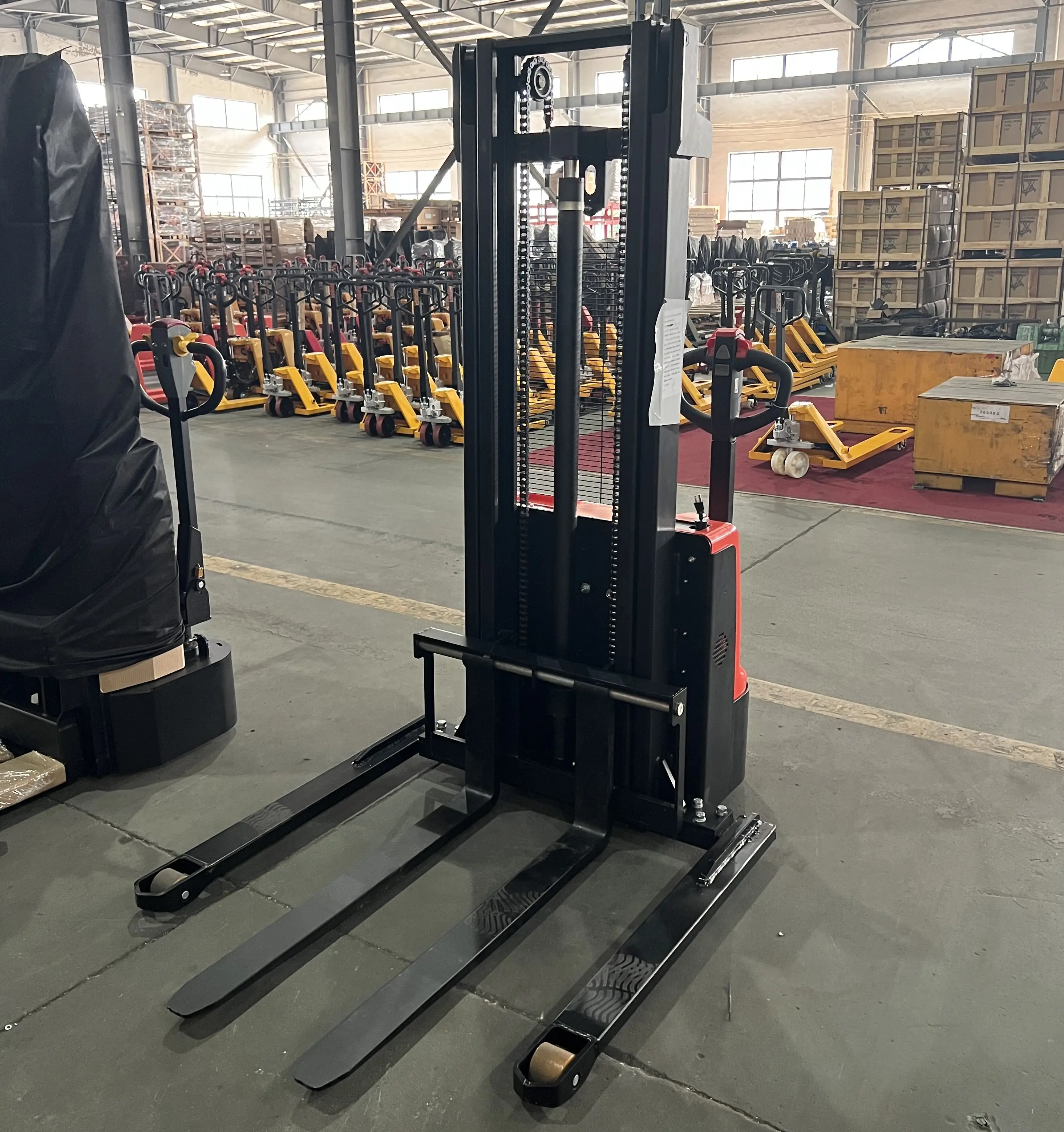 Everlift Electric Stacker 1200kg Full Electric Stacker Forklift ...