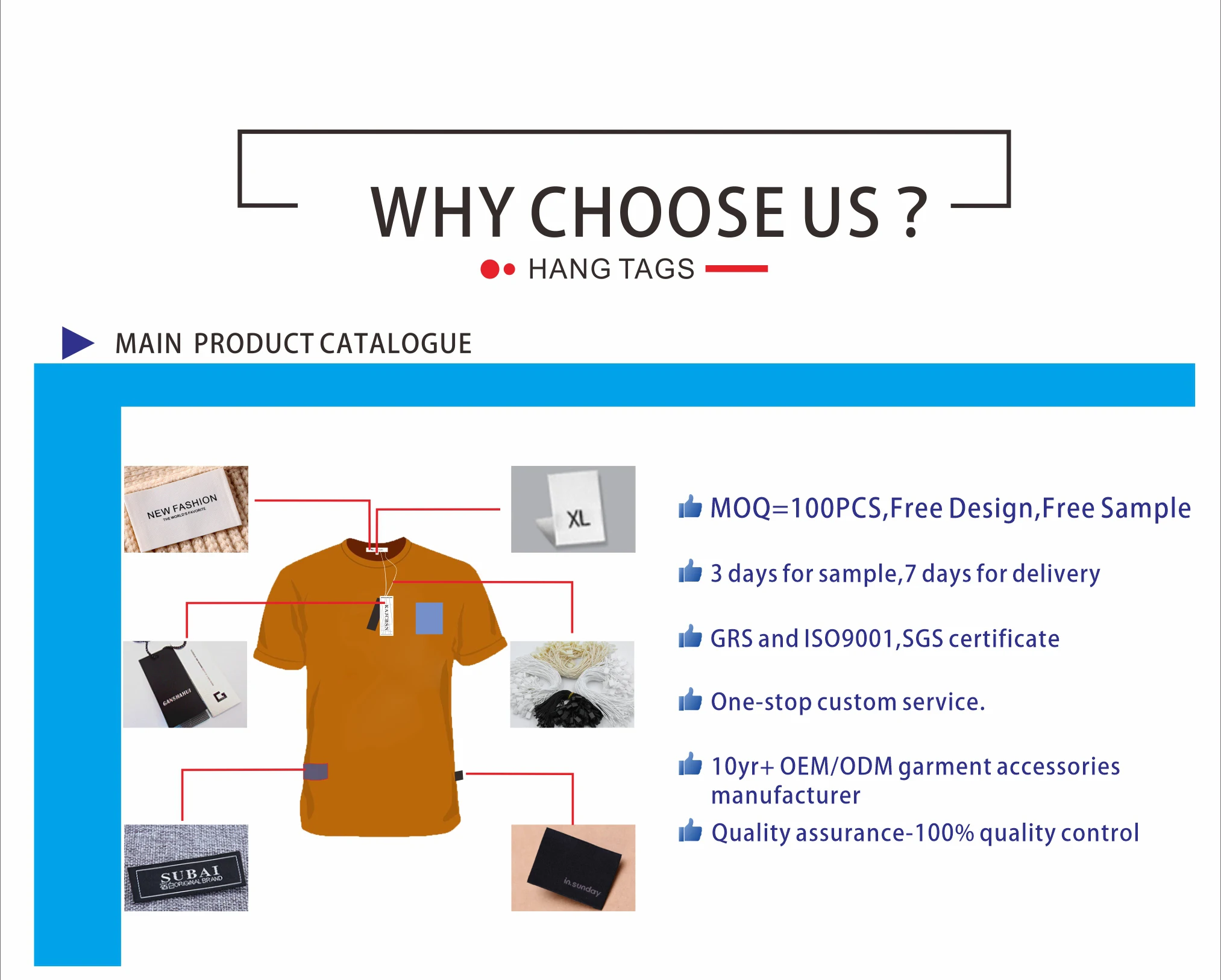 Low Moq Custom Hand Tags Labels For Clothes Private Label Tags With Own ...