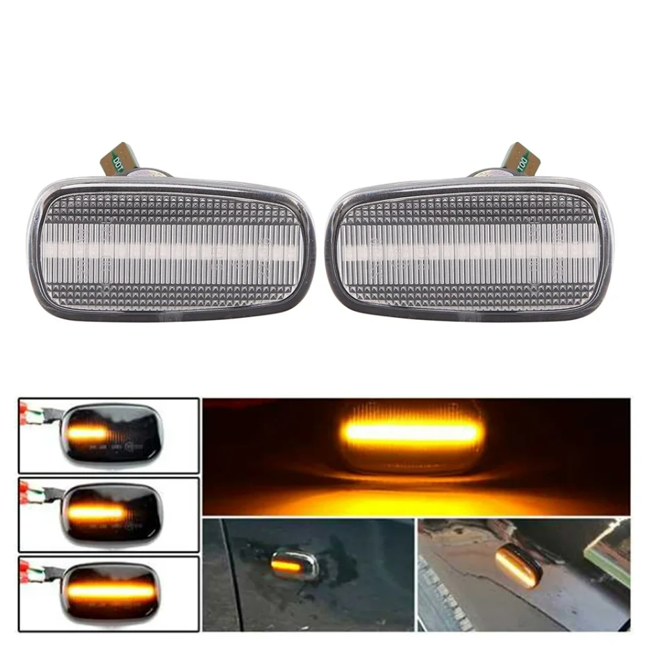 Dynamic Flashing LED Turn Signal Side Marker Light for Toyota Land ...